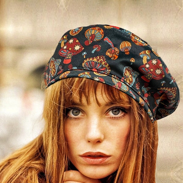 Black Velvet Beret - Etsy