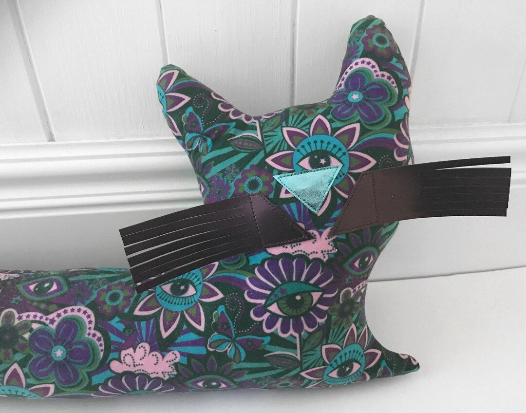 Blue Cat, Draught Excluder, Draft Blocker, New Home Gift, Cat Lovers ...