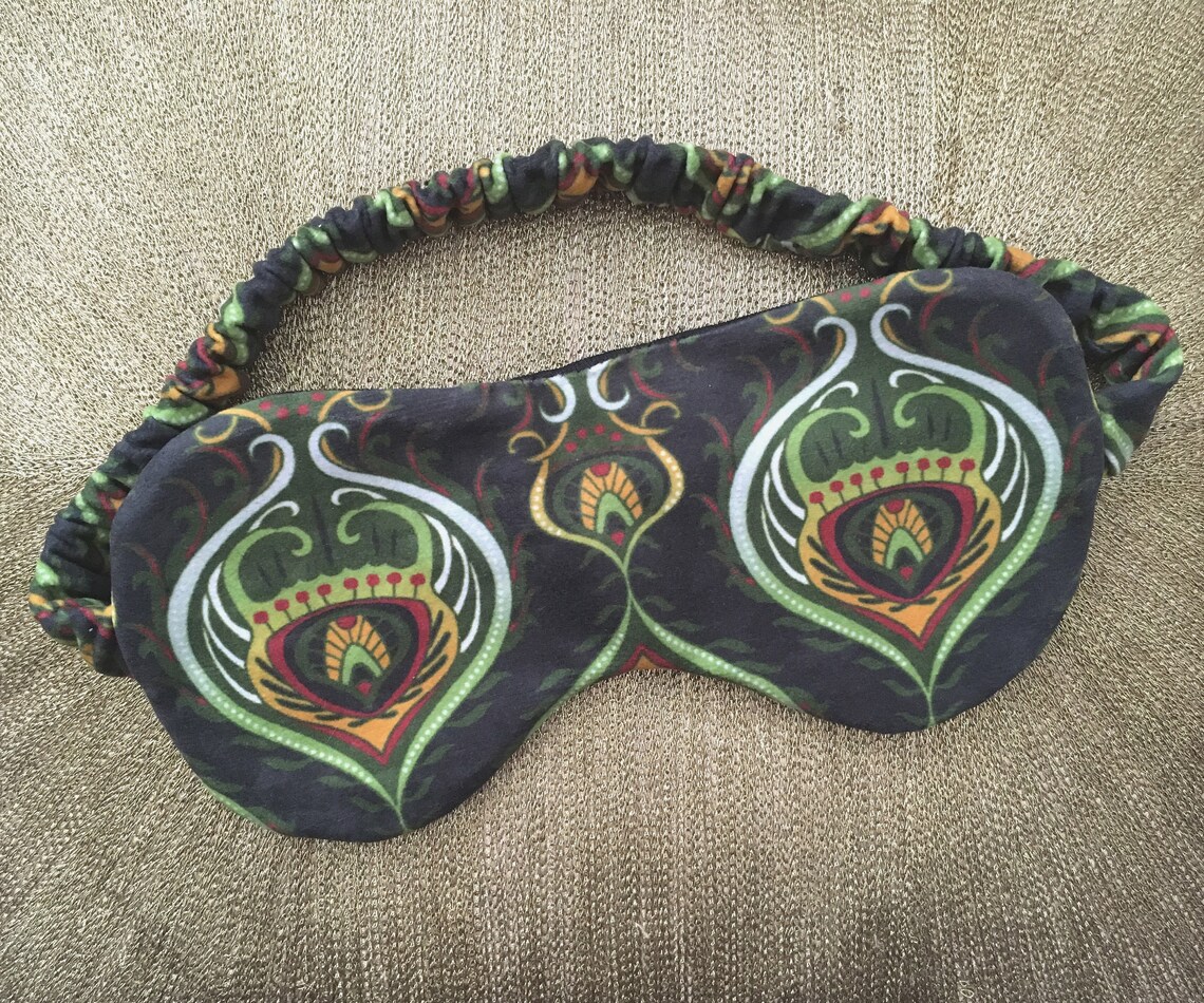 Green Sleep Mask Luxury Sleepmask Velvet Sleeping Mask Silk | Etsy UK