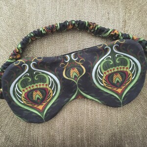 Green Sleep Mask, Luxury Sleepmask, Velvet Sleeping Mask, Silk Backed ...