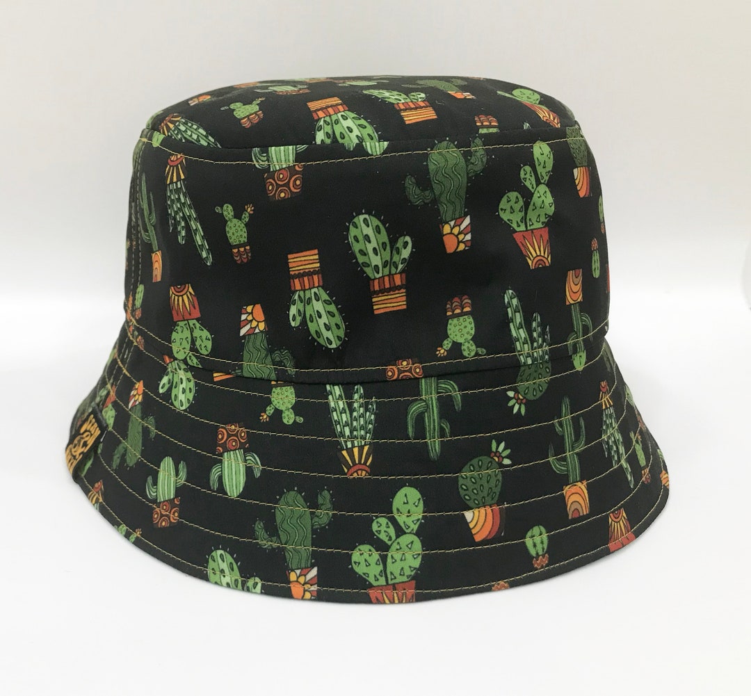 Cactus Bucket Hat, Cacti Pots, Fisherman Hat, Plant Themed Gift ...