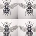 Bee Tattoo | Tattoo Flash Digital Download | Honey Bee, Realistic Bee ...