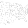 United States Blank Map Unlabeled Map of USA Outline Printable - Etsy