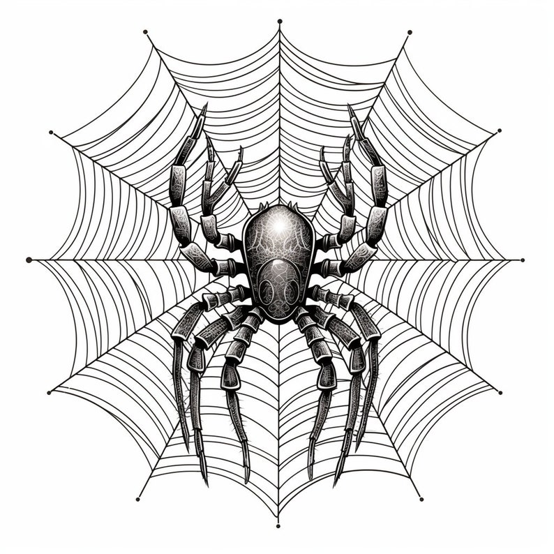 Spiderweb Tattoo Digital Download Spider Web Spider Tattoo Design Bring ...