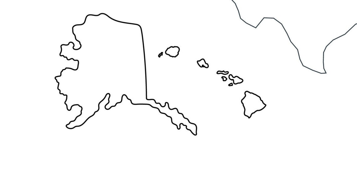 USA Map | States Quiz | 50 States Quiz Map Printable Outline | Comes ...