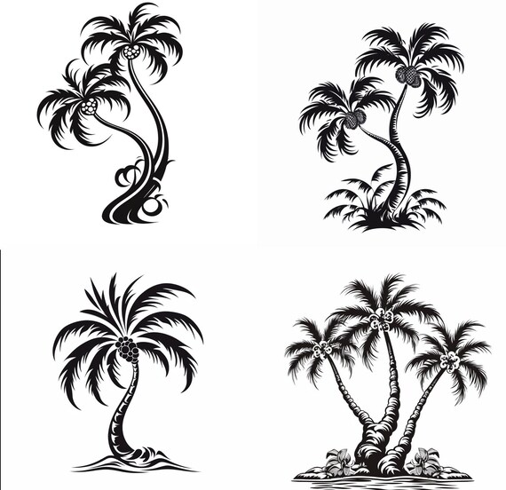 Palm Tree Silhouette Tattoo