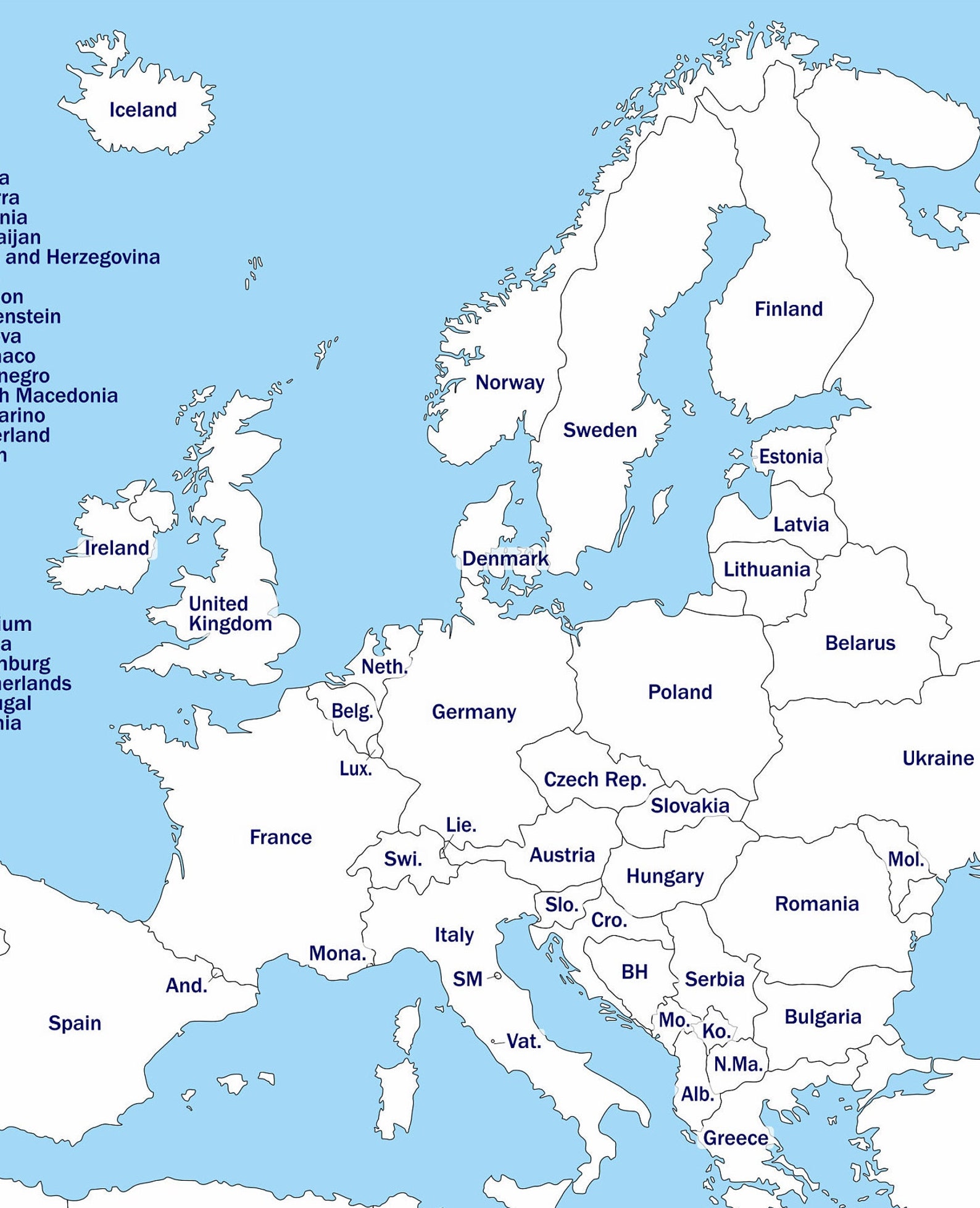 Map of Europe, Map of European Countries Download, Map of Europe ...
