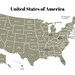 Colored Maps of the United States Map of the USA, Printable Wall Art US ...