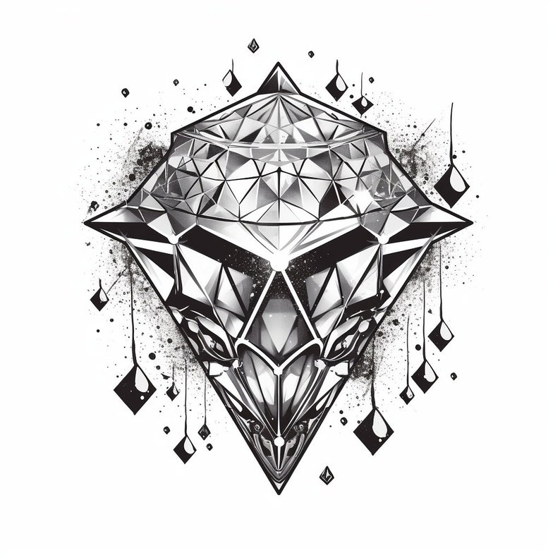 Diamond Tattoo Small Diamond Tattoos Outline, Simple, Design Tattoo ...
