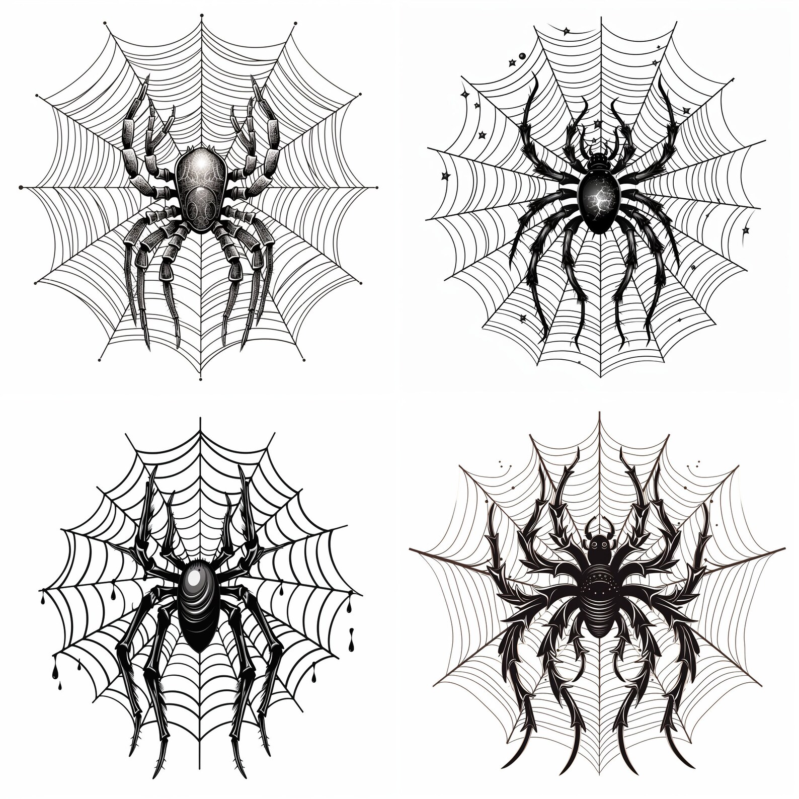Spiderweb Tattoo Digital Download Spider Web Spider Tattoo Design Bring ...