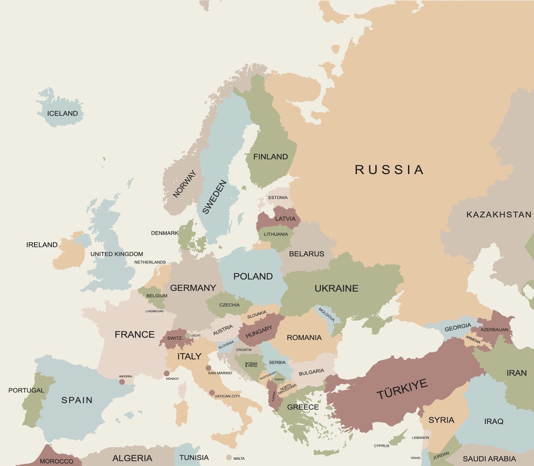 Europe World Map Location