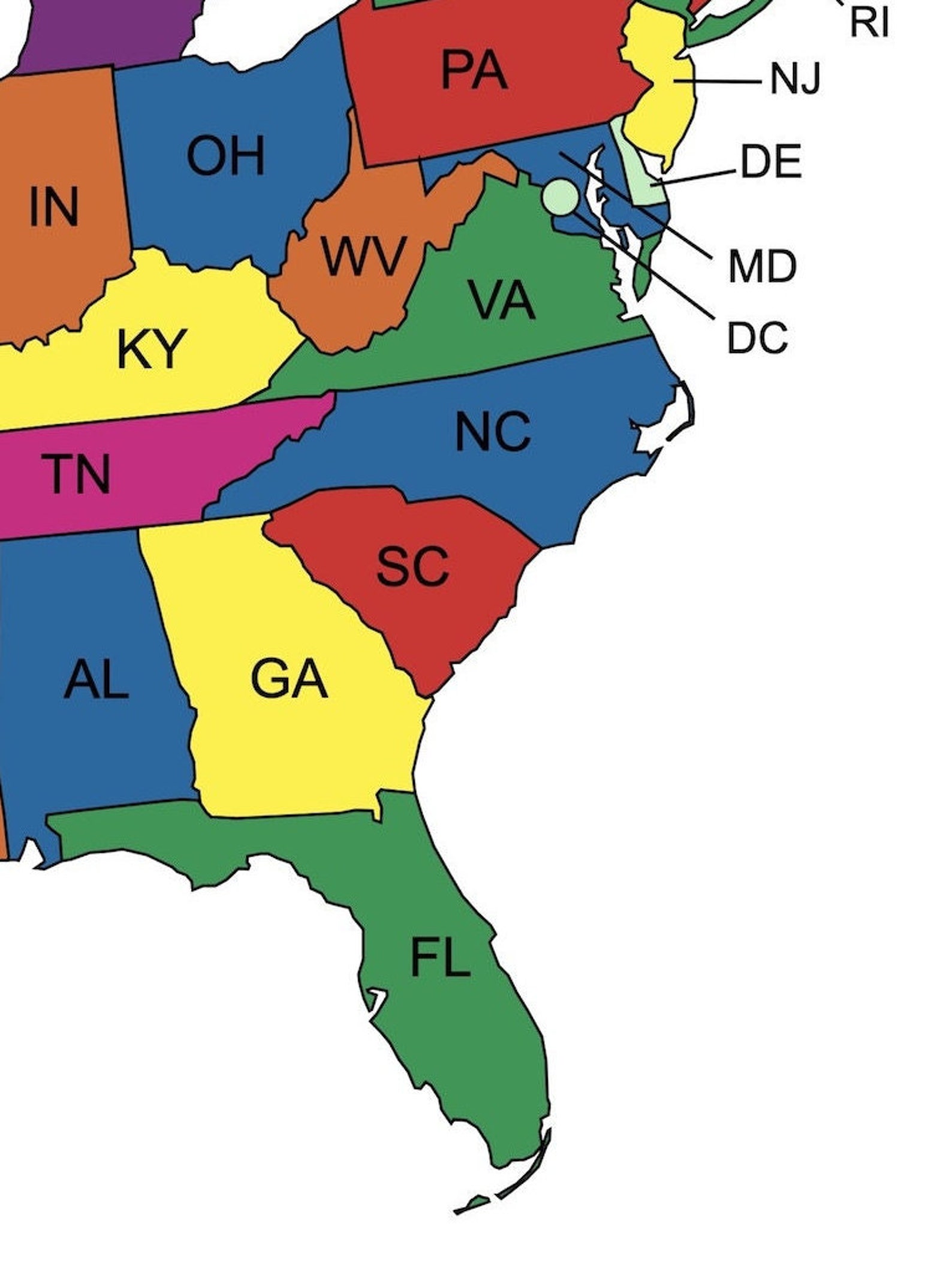 Map of the United States, 50 States Map of USA | USA Map Printable ...