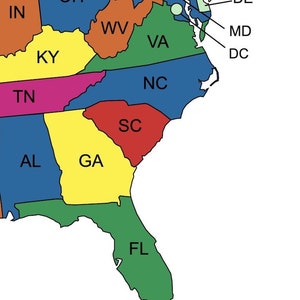 Map of the United States, 50 States Map of USA | USA Map Printable ...