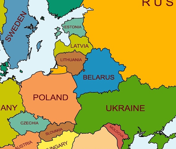 Map Of Europe Countries Only