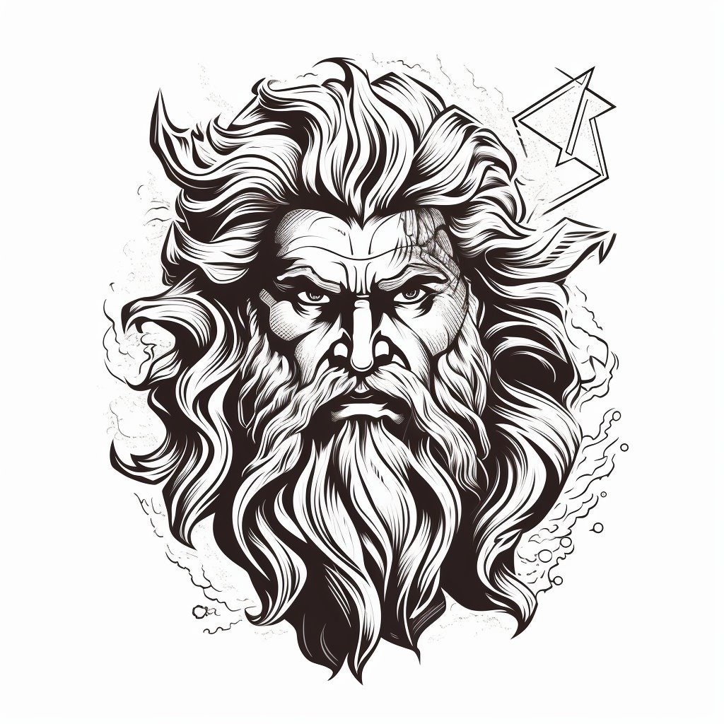 Zeus Tattoo Zeus Statue Tattoo, Zeus Tattoo Sculpture, Zeus Lightning ...