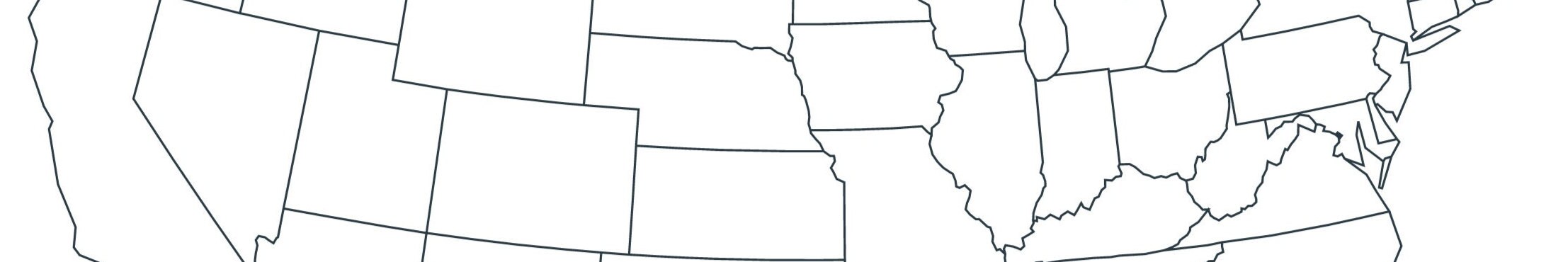 Map of the United States, Map of the USA, Blank Map of North America ...
