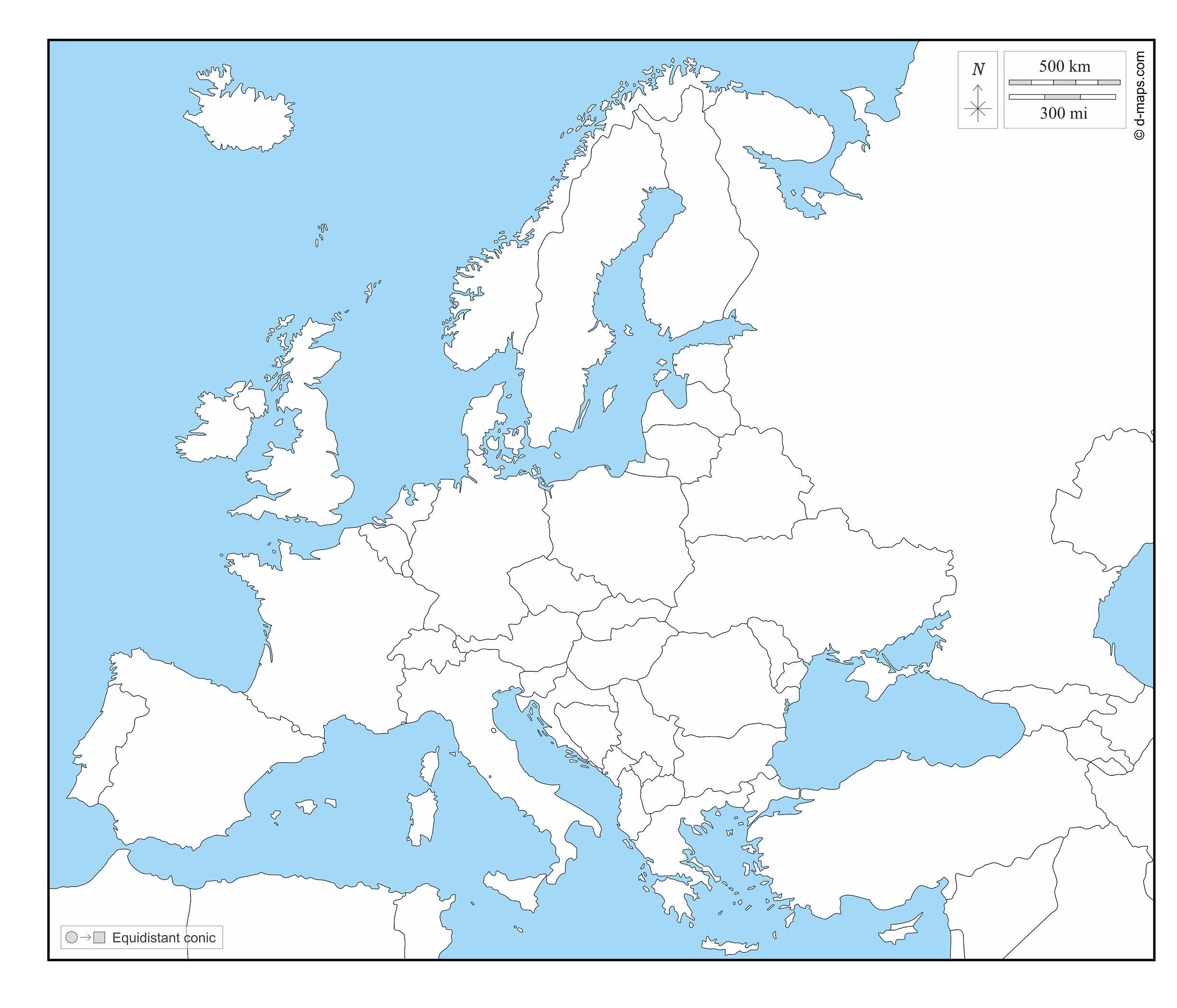Blank Political Map Of Eastern Europe