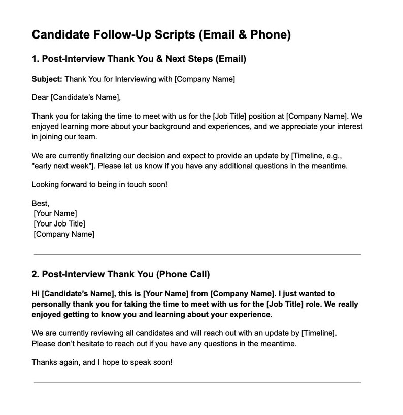 Recruitment Process Interview Toolkit, Hiring Manager Interview Guide ...