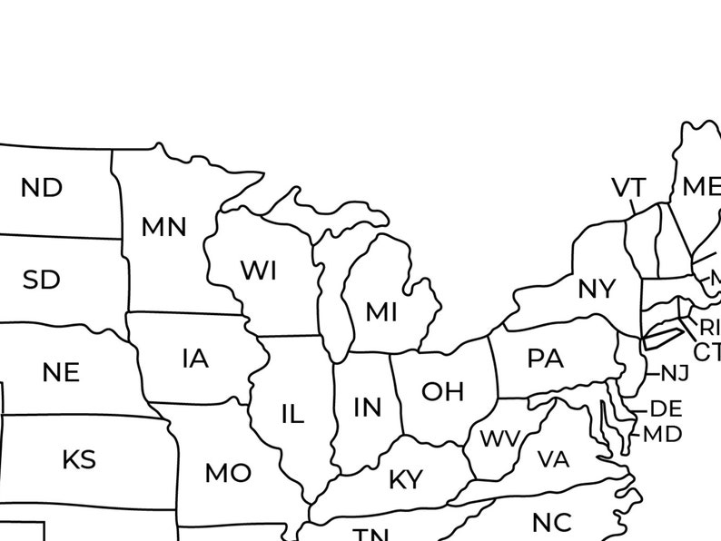 Map of United States – Places I've Been Travel Tracker & Printable ...
