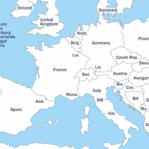 Map of Europe, Map of European Countries Download, Map of Europe ...