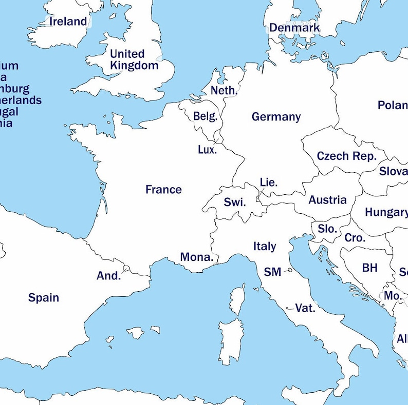Map of Europe, Map of European Countries Download, Map of Europe ...