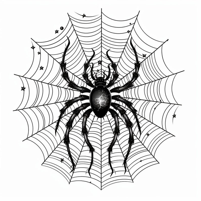 Spiderweb Tattoo Digital Download Spider Web Spider Tattoo Design Bring ...