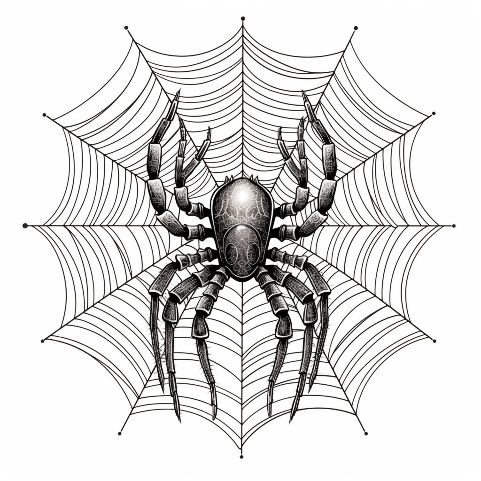 Spiderweb Tattoo Digital Download Spider Web Spider Tattoo Design Bring ...