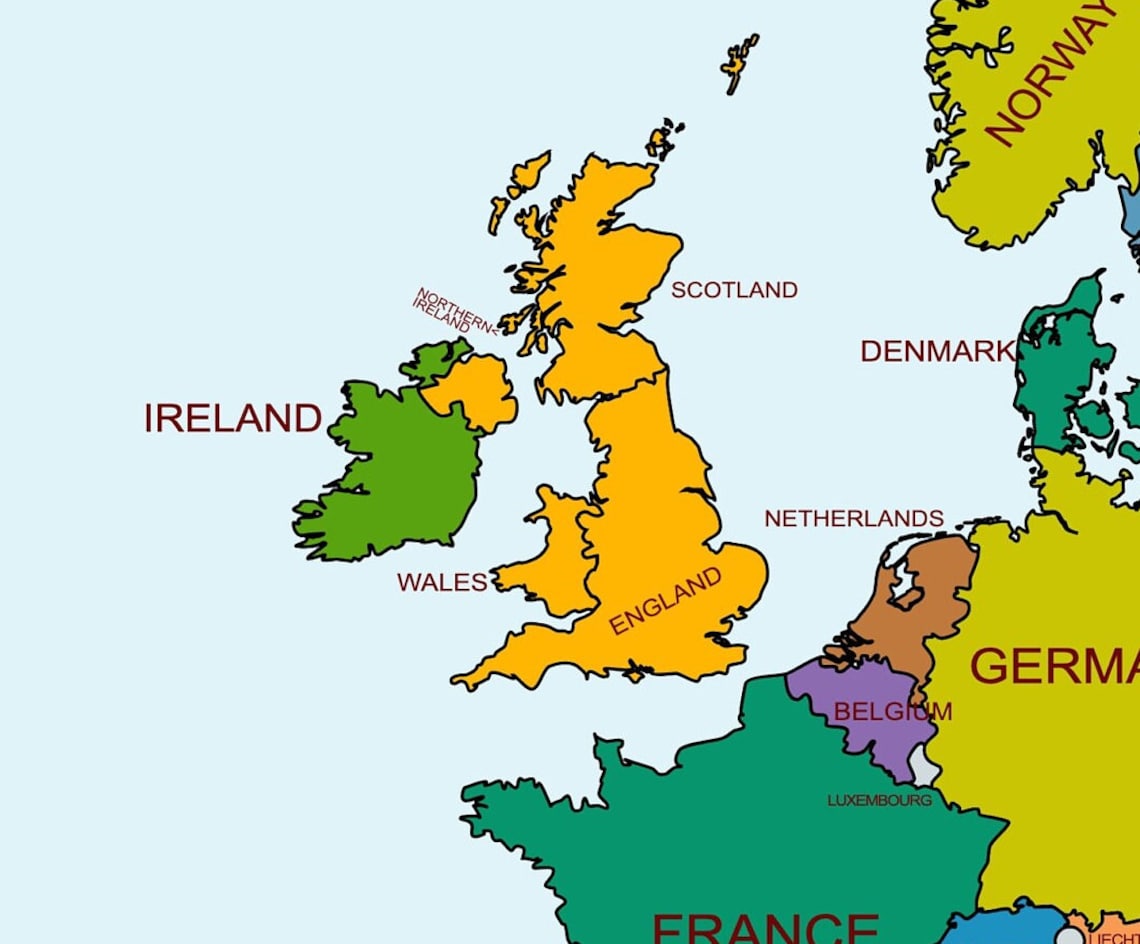 Political Map of Europe, Map of European Countries Download, Map of ...
