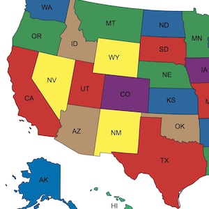 Map of the United States, 50 States Map of USA | USA Map Printable ...