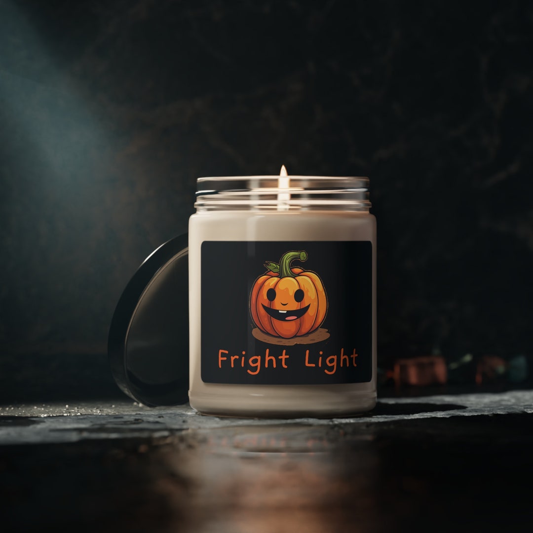 Halloween Candle Spooky Candles Fright Light Pumpkin - Etsy