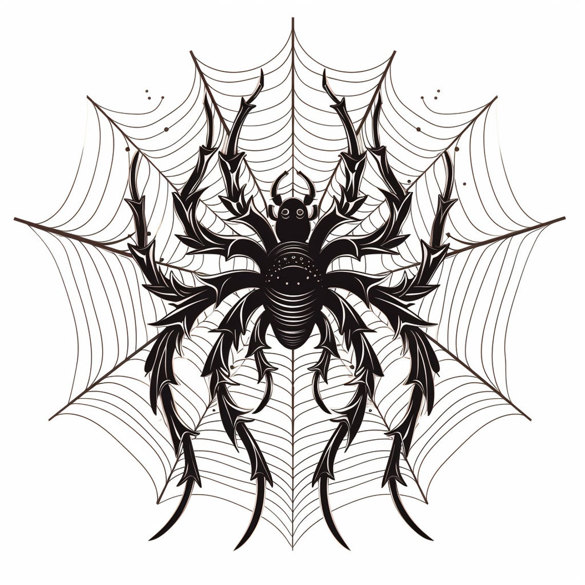 Spiderweb Tattoo Digital Download Spider Web Spider Tattoo Design Bring ...