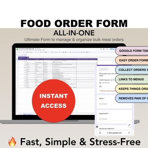 Food Order Form Template Google Form Streamline Meal Coordination for ...