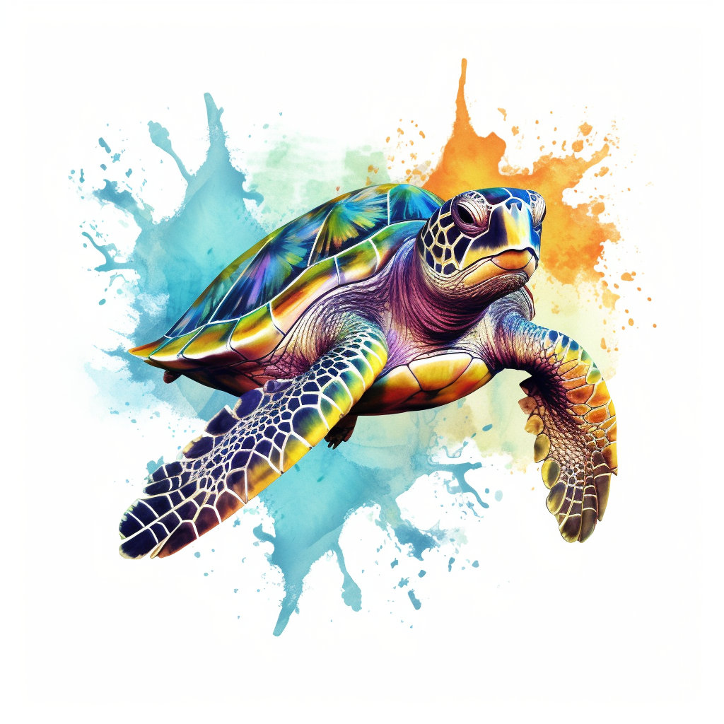 Sea Turtle Tattoo Watercolor Small Sea Turtle Tattoo Simple Sea Turtle ...