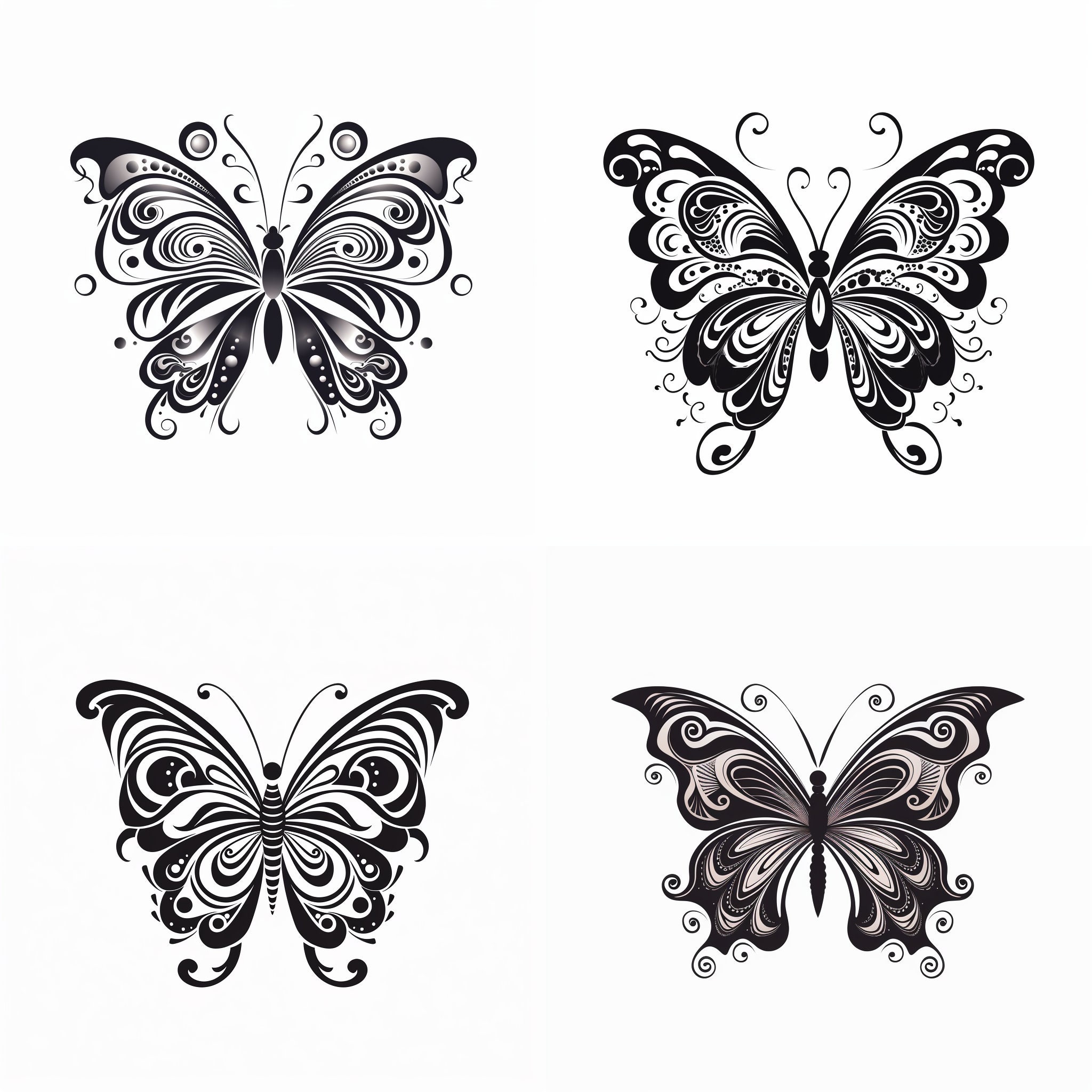 Butterfly Tattoo Flash Butterfly Tattoo Back Butterfly Tattoo Stencils ...