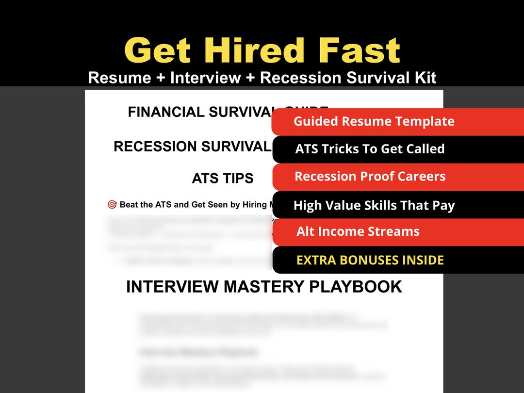 Resume Template to Get Hired Fast – Ats-friendly + Interview Guide ...
