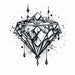 Diamond Tattoo Small Diamond Tattoos Outline, Simple, Design Tattoo ...