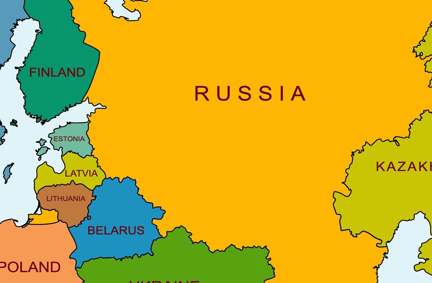 Digital Political Map of Europe Printable European Map, Download, Map ...