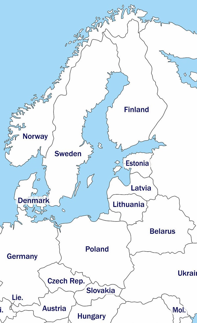 Europe Map of European Countries, Map of Europe Stretch Map, Map of ...