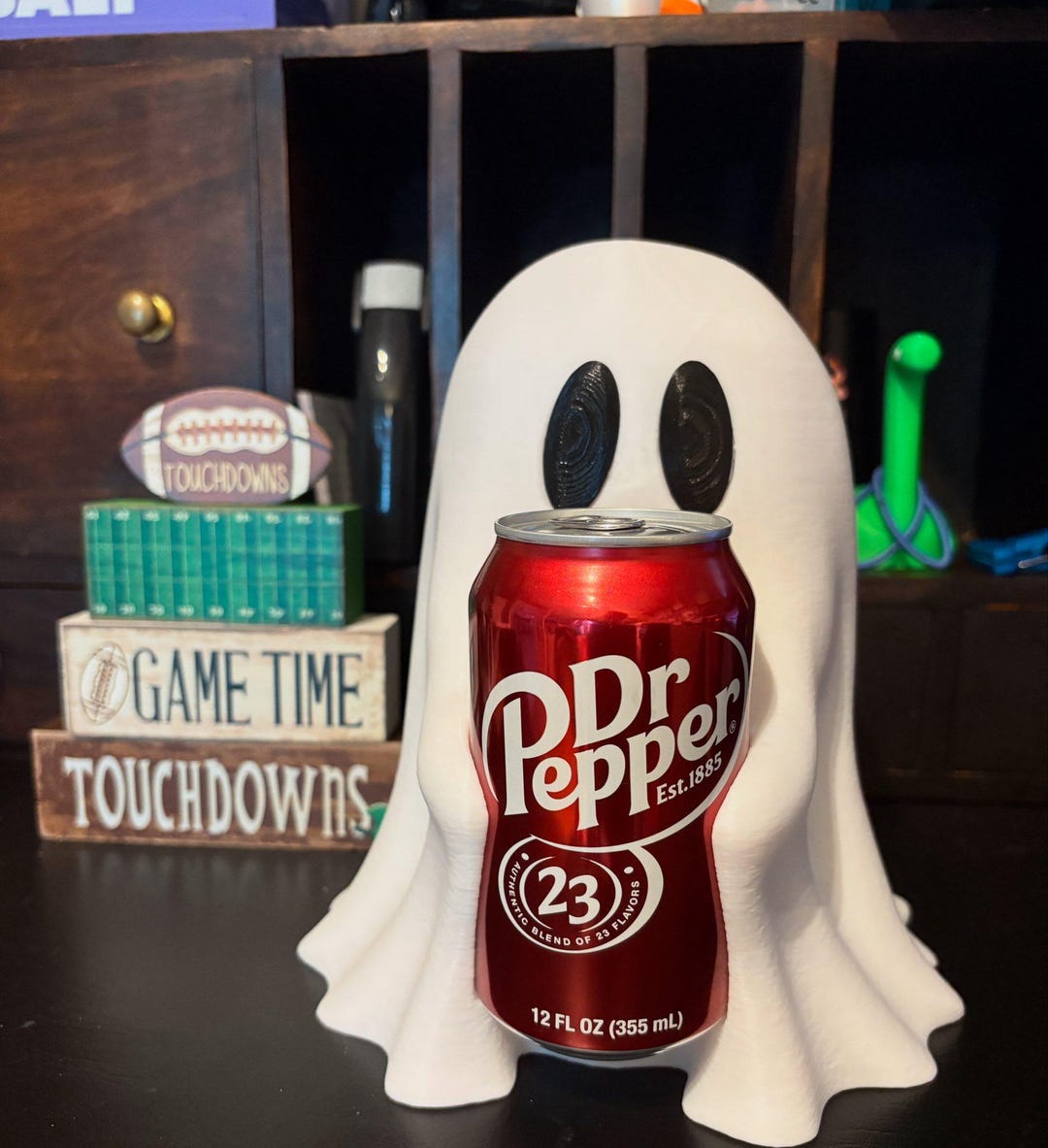 3D Printed Ghost Soda Can Holder | Halloween Desk Decor Buddy - Etsy