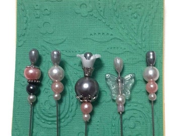 Beaded Stick Pins | Etsy