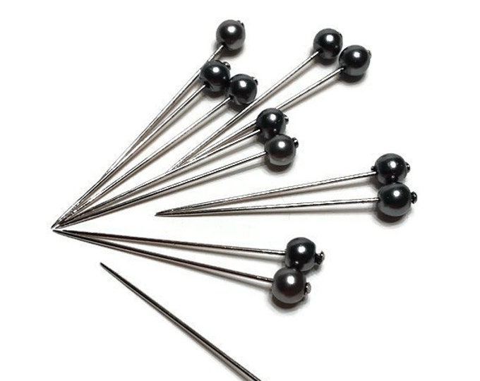 Striped Glass Head Straight Pins, Choice - Etsy