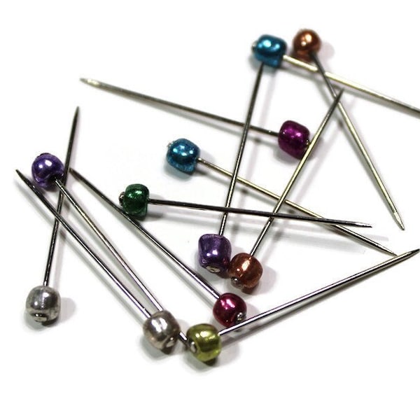 Glass Head Sewing Pins - Etsy