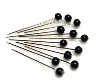 Black Sewing Pins - Etsy