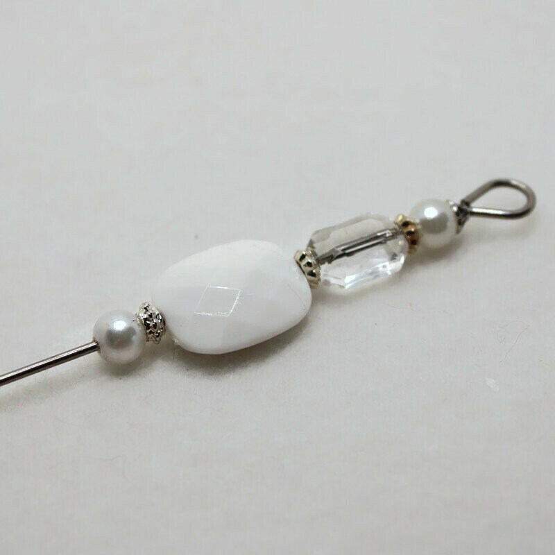 White Beaded Laying Tool for Needlepoint Pearl Quilting - Etsy