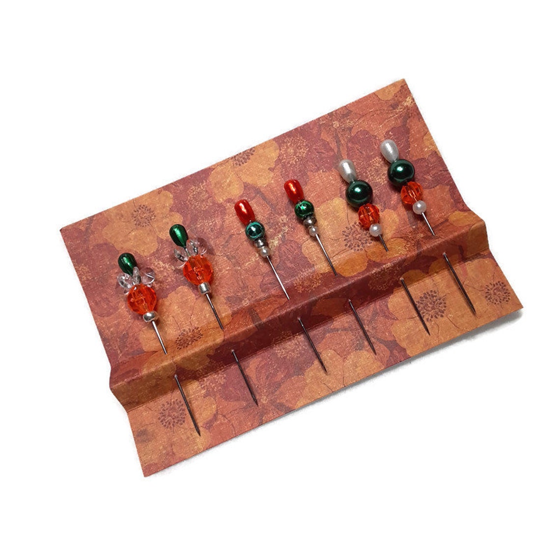 Orange and Green Decorative Pins for Crafting 2.25 Inches - Etsy
