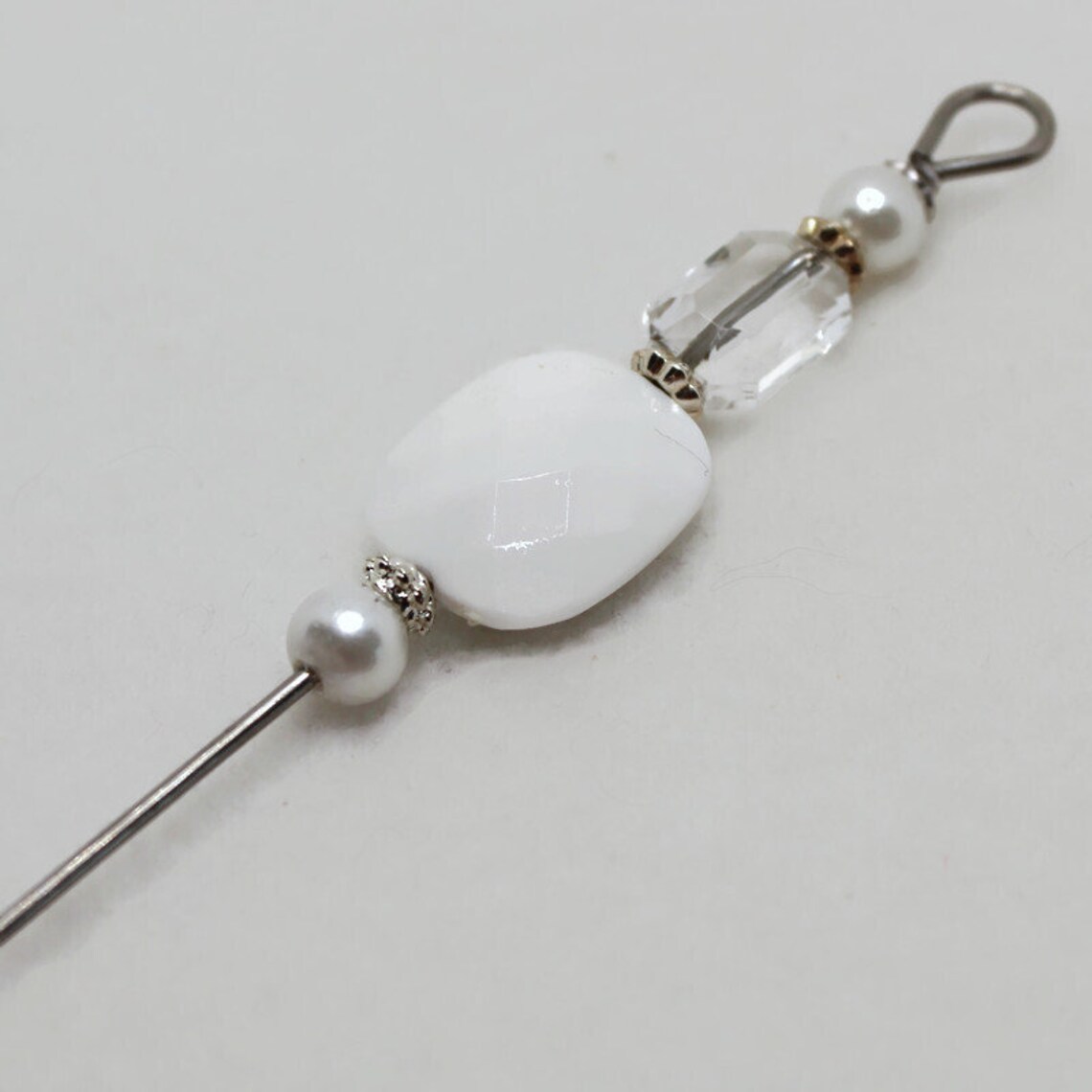 White Beaded Laying Tool for Needlepoint Pearl Quilting - Etsy