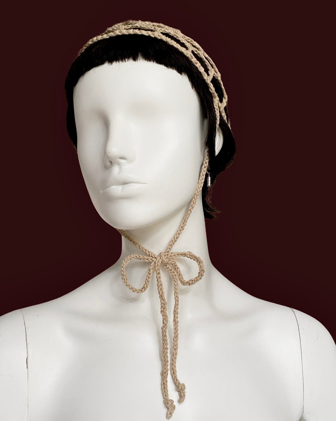 Crochet Bonnet Mesh Bonnet Adult Bonnet Summer Bonnet Knitted - Etsy