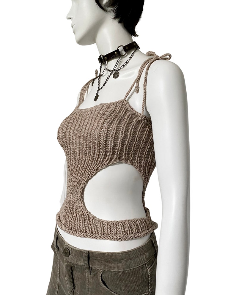Y2K Subversive Cut Out Knitted Top - Etsy