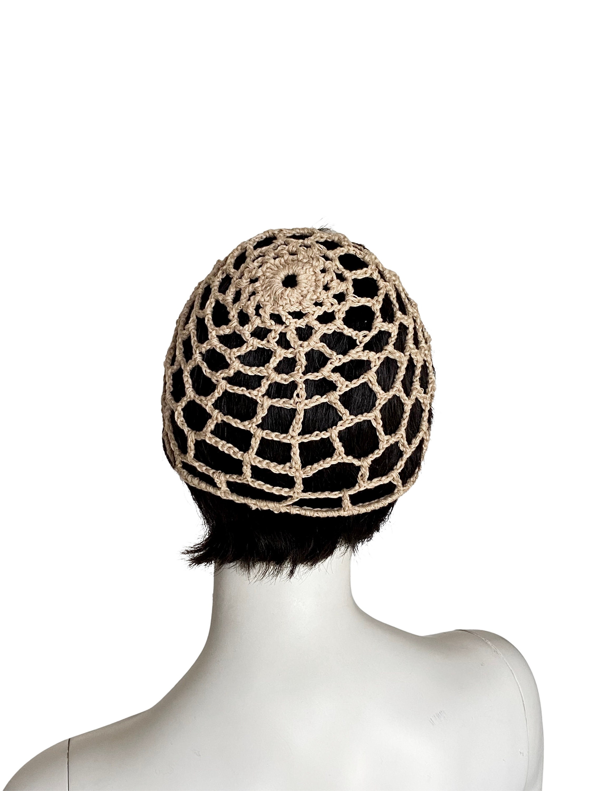 Crochet Bonnet Mesh Bonnet Adult Bonnet Summer Bonnet Knitted - Etsy