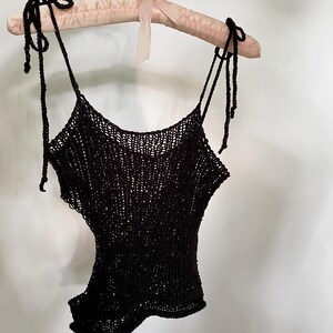 Y2K Subversive Cut Out Knitted Top Asymmetrical Knit Tank Top Handmade ...